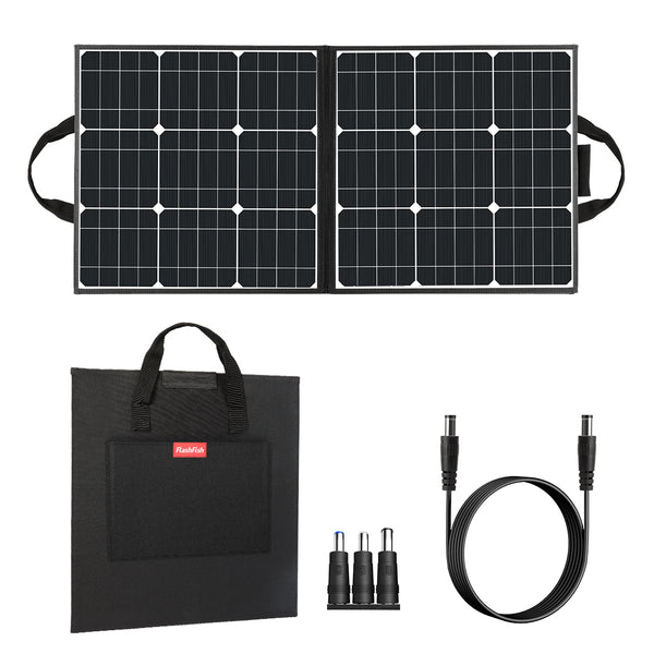 Flashfish SP50 Portable Solar Panel | 50W/18V – Wautton Outdoor Gear
