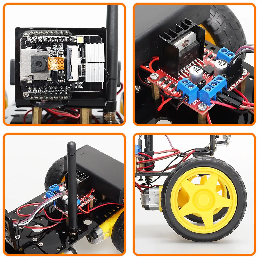 Wifi Robot Esp32 Camera Iot Kit Robot Car Esp32 Cam C Programming Pd